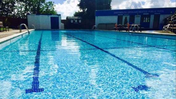 It’s splash off at Dartmouth’s much-loved outdoor heated swimming pool ...
