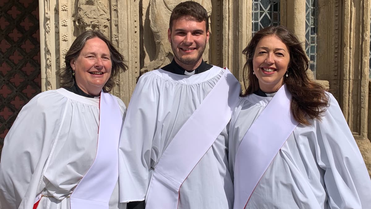 Three members of the same family ordained together at Exeter Cathedral ...