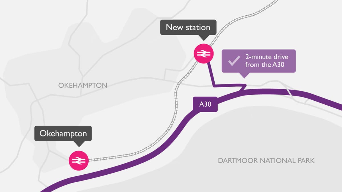 Government allocates £13.5 million for new Okehampton rail station ...