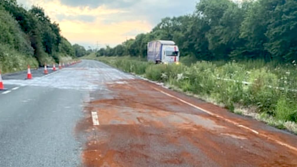 Eastbound A38 still closed after milk tanker fire | dartmouth-today.co.uk