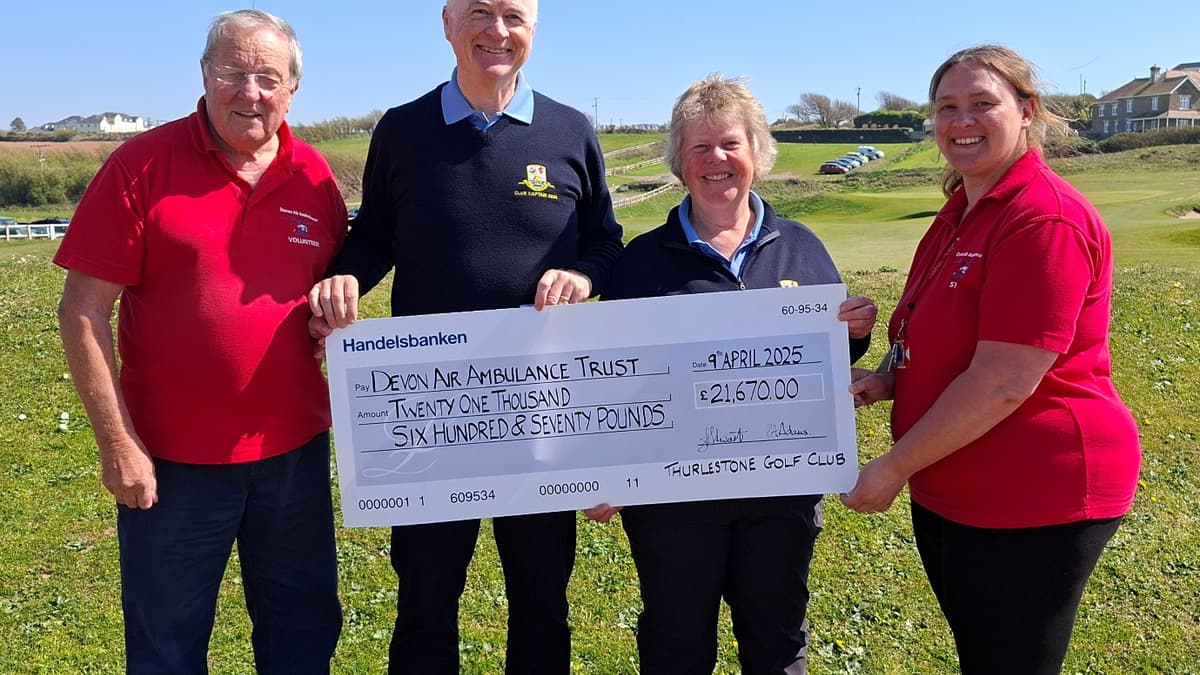 Thurlestone raises record sum for DAAT | dartmouth-today.co.uk