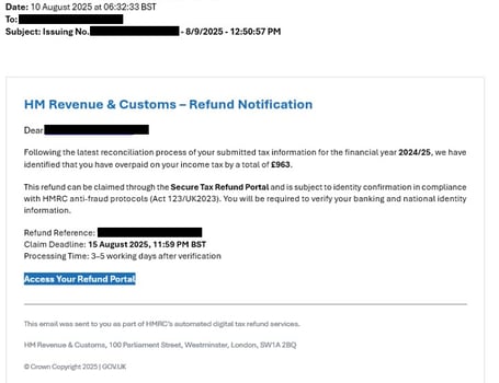 HMRC warns of tax refund scams as deadline nears | dartmouth-today.co.uk